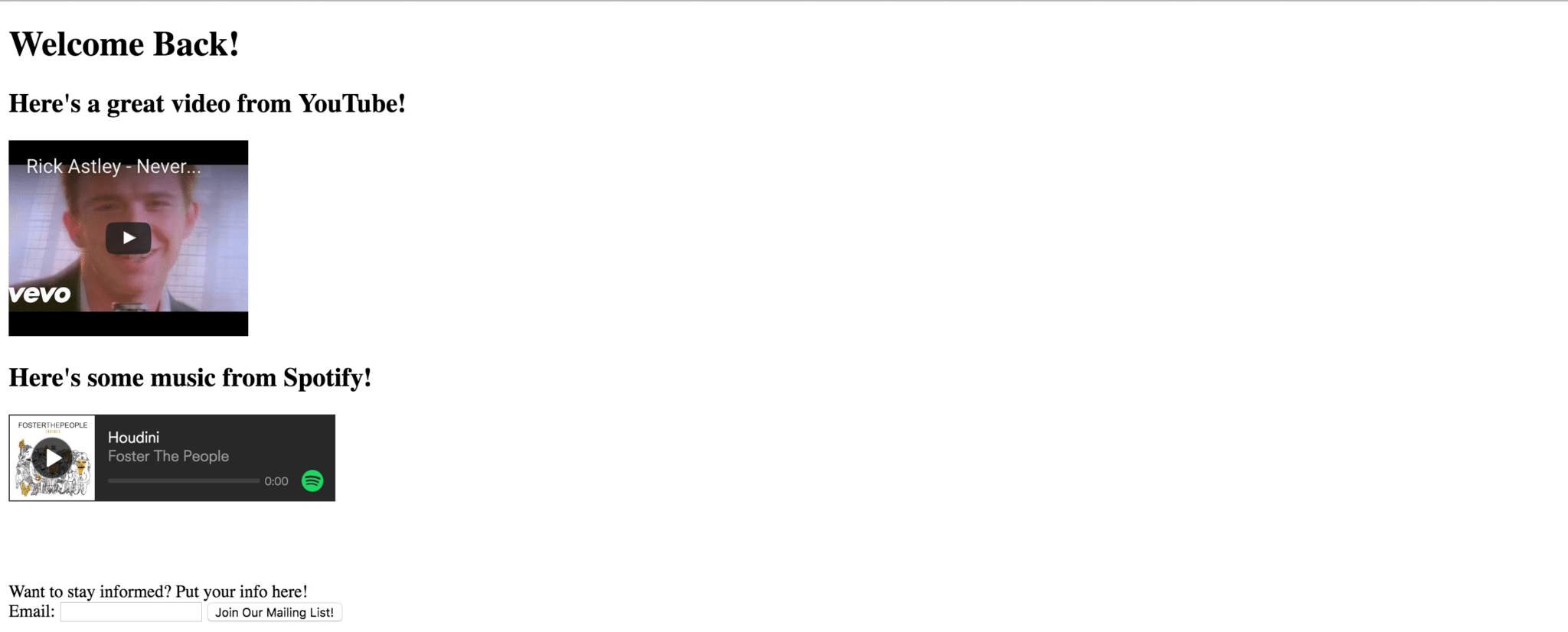 Intermediate HTML Exercise - Rithm School